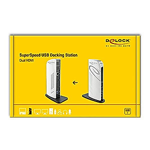 Delock USB Docking Station Dual HDMI Full HD/USB 3.2 / LAN/Audio