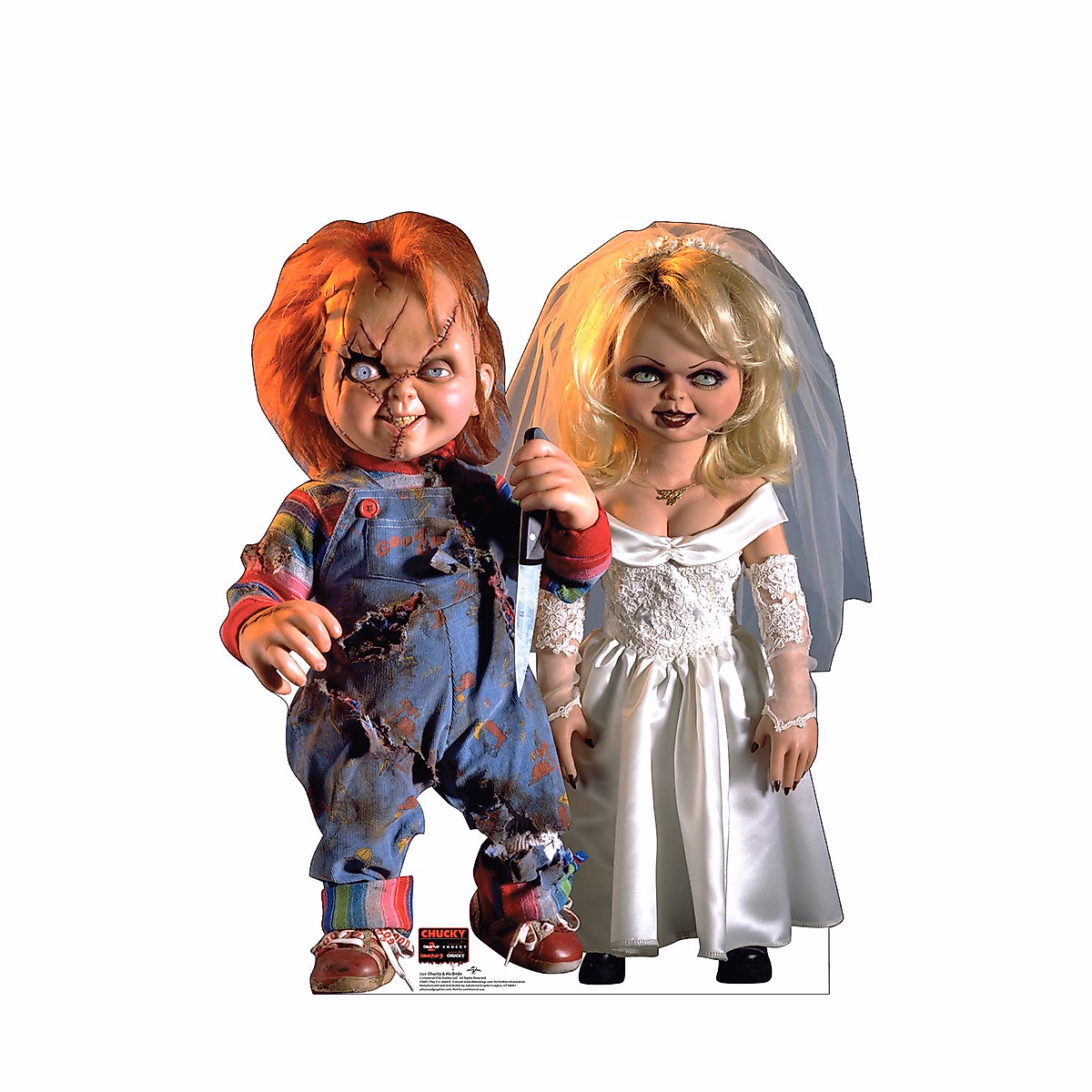 Cardboard People Advanced Graphics Chucky and His Bride Life Size Cardboard Cutout Standup - Bride of Chucky (1998 Film)