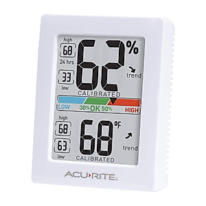 AcuRite Pro Humidity Meter & Thermometer with Touch Activated Backlight