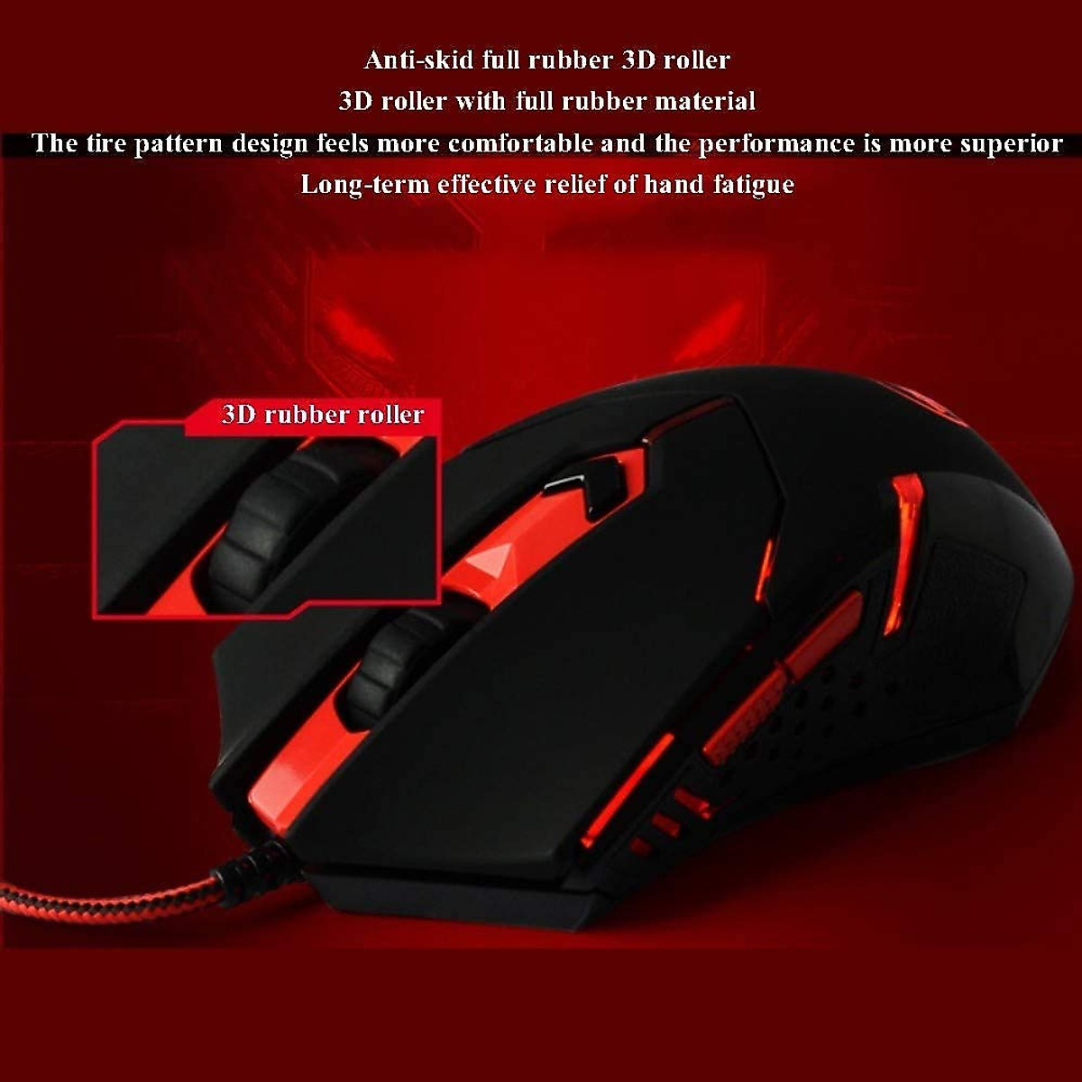 FEDRUI Wired Gaming Keyboard, Backlit Compact Mini Keyboard, Waterproof Small Keyboard for Business Trip