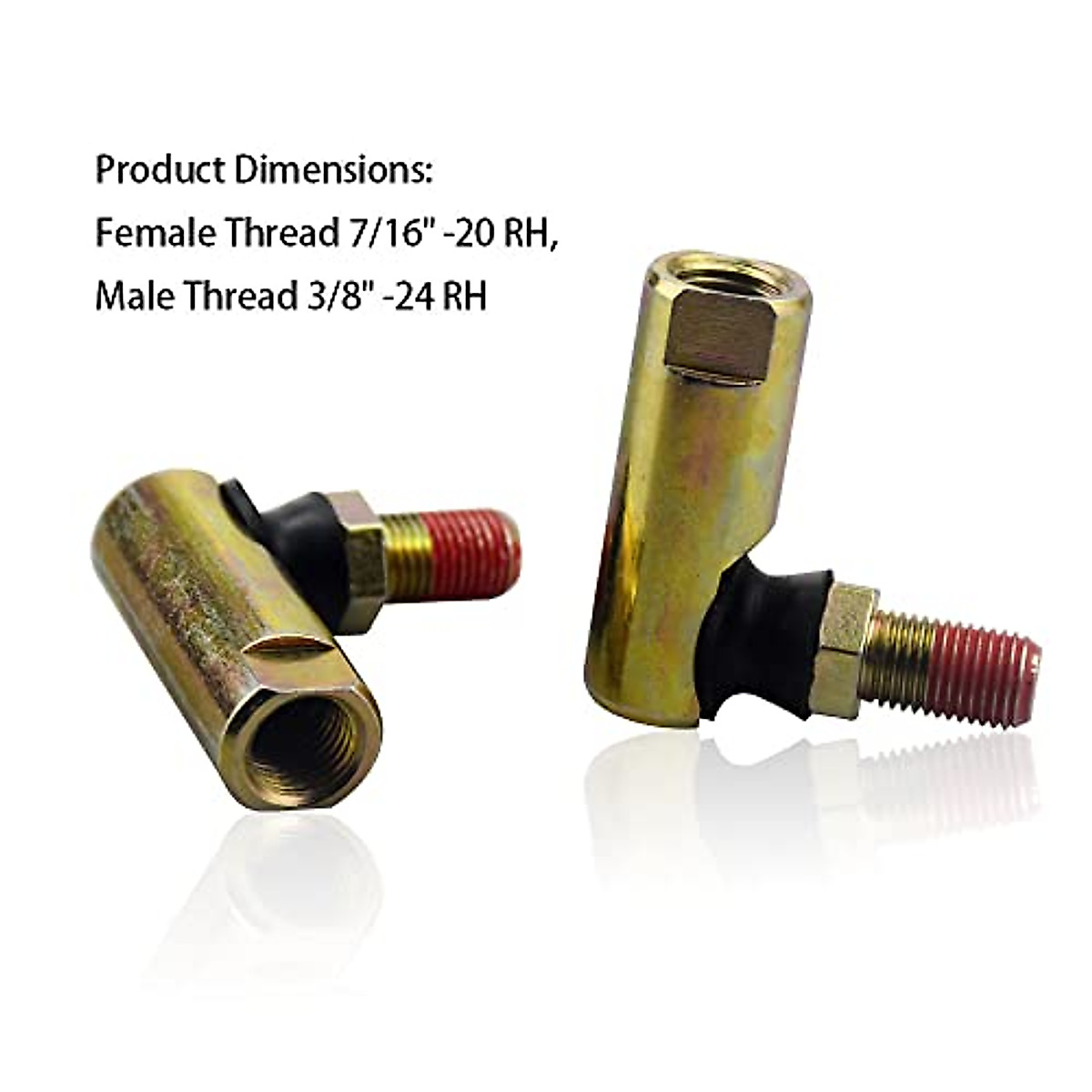 SnowBear 723-0448A Ball Joint (3/8"-24 RH Male) Compatible with MTD/CUB Cadet, Replacement for 923-0448 723-0448 645-80424A Fits All Lawn and Garden Tractors, 1997 and After (Except 995) -2 Pack