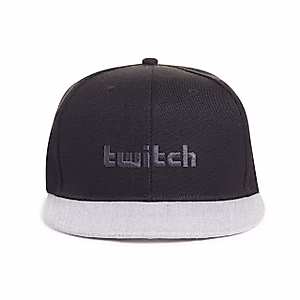 Twitch Wordmark Snapback Hat Black