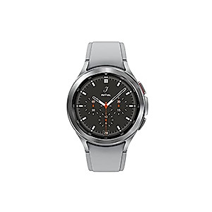 SAMSUNG Galaxy Watch 4 Classic 46mm Smartwatch with ECG Monitor Tracker for Health, Fitness, Running, Sleep Cycles, GPS Fall Detection, Bluetooth, US Version, Silver