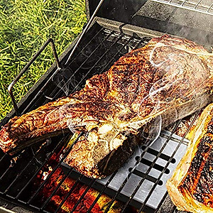 BAIDE PACK Smoke Box for Pellet Grill with Lid, Stainless Steel BBQ Smoke Boxes for Propane Gas Grill with Wood Chips Charcoal, Silver