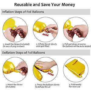 Apple Balloons for Back to School Decorations - Pack of 6,snow white birthday party decorations