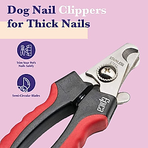 Epica Professional Dog Nail Clipper | Dog Nail Clippers for Large Dogs | Easy and Safe Dog Grooming Clippers |Heavy Duty Cat Nail Clipper with Safety Guard (Large)