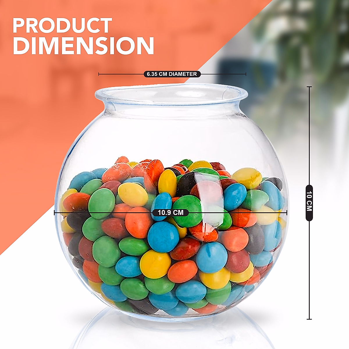 Sterline Plastic Ivy Bowls - 12 Pack - 16 Oz - Fish Bowl for Drinks, Home Décor, Unbreakable Centerpiece, Carnival Game Accessory, Candy Dishes, Ornament Holder, Party Supplies, Sweet Treats