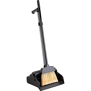 Genuine Joe Lobby Dust Pan Combo Kit, Black