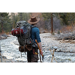 1844 Helko Werk Handmade Waxed Canvas Cowboy Bedroll - Camping Bed Roll with Leather Straps and Zipper - Waterproof Waxed Canvas Portable Bed Outdoor Camping (Bedroll Field Tan) #F8761FT