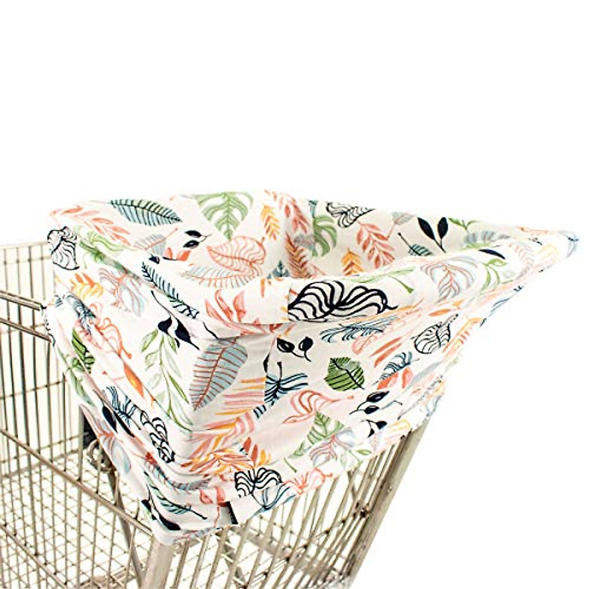 Bebe au Lait 5-in-1 Multi-Use Cover: Nursing Covers for Breastfeeding, Infinity Scarf, Nursing Shawl, Car Seat Cover, Shopping Cart Cover, Carrier Cover, Privacy Nursing Cover - Tropicana