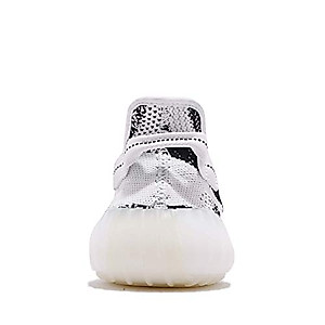adidas Men's Yeezy Boost 350 V2, White/CORE Black/RED, 9.5 M US