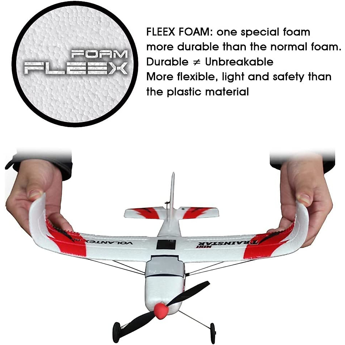 VOLANTEXRC RC Plane TrainStar Mini RC Airplane PNP Version No Transmitter No Battery No Charger (761-1 PNP)