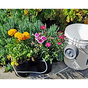 Instapark Automatic Watering System, Automatic Drip Irrigation Kit with 7-Day Digital Programmable Water Timer for 10 Indoor Outdoor Potted Plants Vacation Plant Watering System