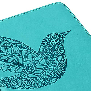 Hallmark Soft Cover Journal with Lined Pages (Scroll Bird, Teal) (5HWJ6935)