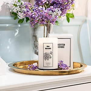 Goodpick Lilac Blossoms Soy Candles, Scented Candle 22 oz, Candles for Home Scented, Large Spring Candle, Gift for Women, Her, Mom, New Home, Graduation, Birthday Gifts, 2 Wicks