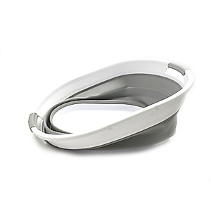 SAMMART Set of 2-39L (10.3 gallon) Collapsible Plastic Laundry Basket - Oval Tub/Basket - Foldable Laundry Washing Tub - Portable Washing Tub - Pop Up Saving