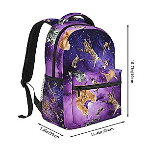 Gelxicu Cute Cat Backpack Cute School Bags Laptop Casual Bag Animal Backpack Casual Daypack School Bag