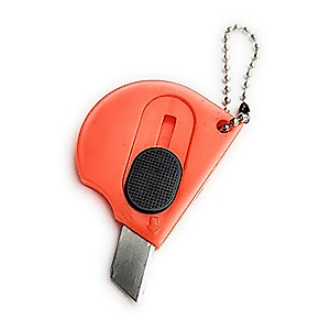 Excel Blades Mini Box Cutter, Package & Box Opener, Retracts Automatically, Right or Left Handed, Keychain 10PCS
