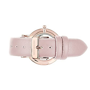 Lucky Brand Watches for Women Floral Dial with Genuine Leather Strap Quartz Movement Women's Wrist Watches Bracelet Gift for her Box Set (Rose Gold)