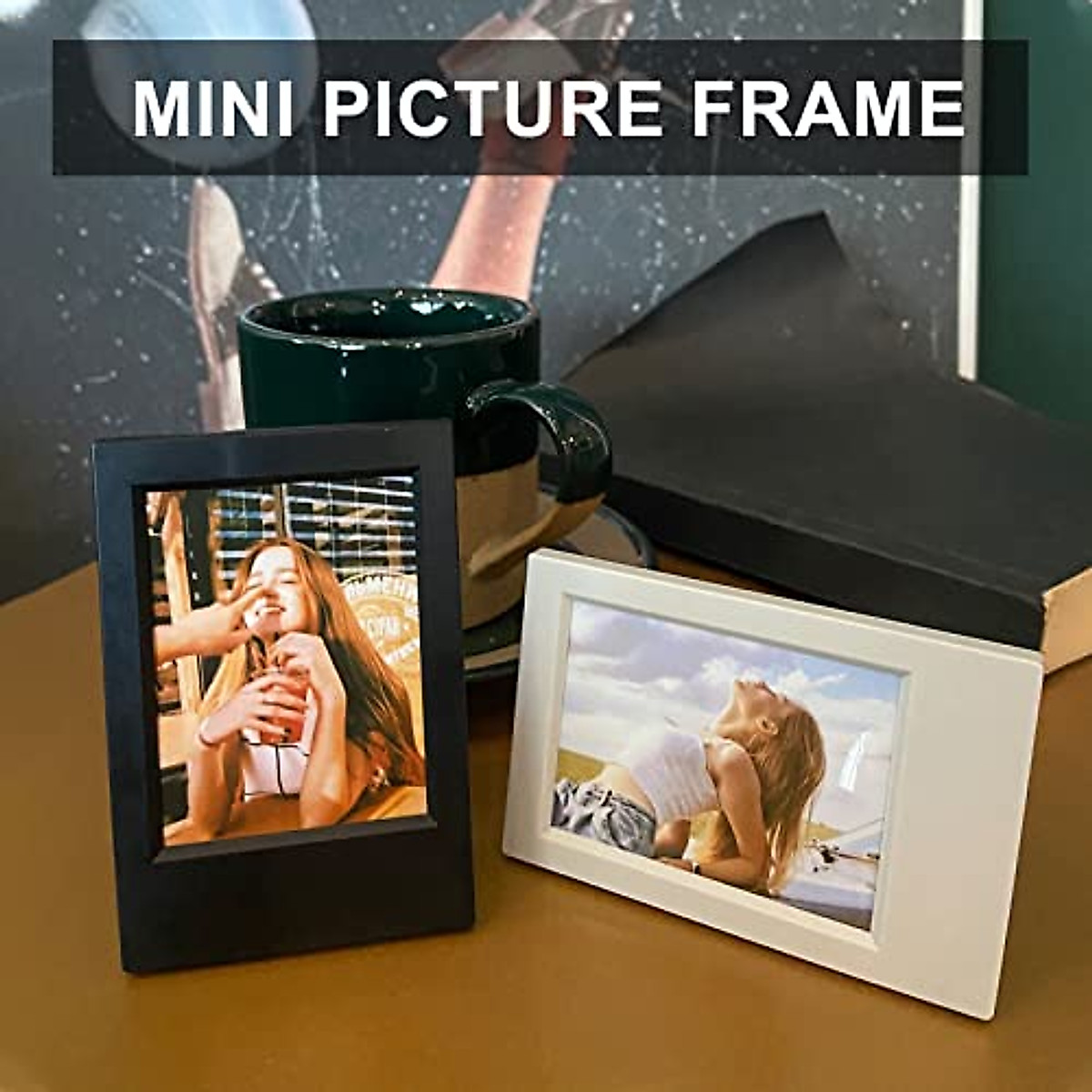 WOGOZAN Accessories for Fujifilm Instax Mini EVO Digital Hybrid Case Instant Film Camera with Photo Holder & Album & Frames, Screen Protector - Black