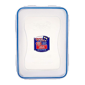 Lock&Lock 71-Fluid Ounce Rectangular Food Container, Short, 8.7-Cup