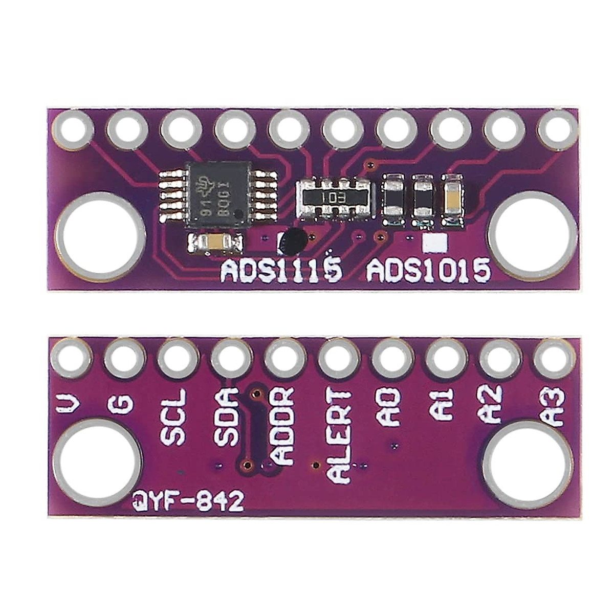 DORHEA 3PCS ADS1115 16 Bit Analog to Digital Development Board ADC Converter Module 4 Channel Board with Programmable Gain Amplifier 2.0V to 5.5V for Raspberry Pi