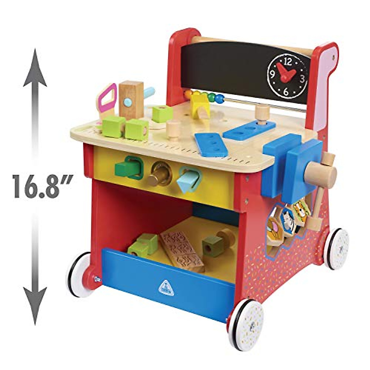 Early Learning Centre Wooden Activity Workbench, Imaginative Play, Hand Eye Coordination, Physical Development, Kids Toys for Ages 12 Month, Amazon Exclusive