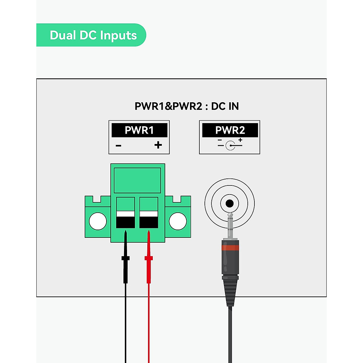 LINOVISION Industrial 8-Port EOC & POE Switch with 6pcs EOC Transmitters, Long Reach PoE Over Coax or UTP Cable, Simplified Wiring, Upgrading Analog System to IP Surveillance System