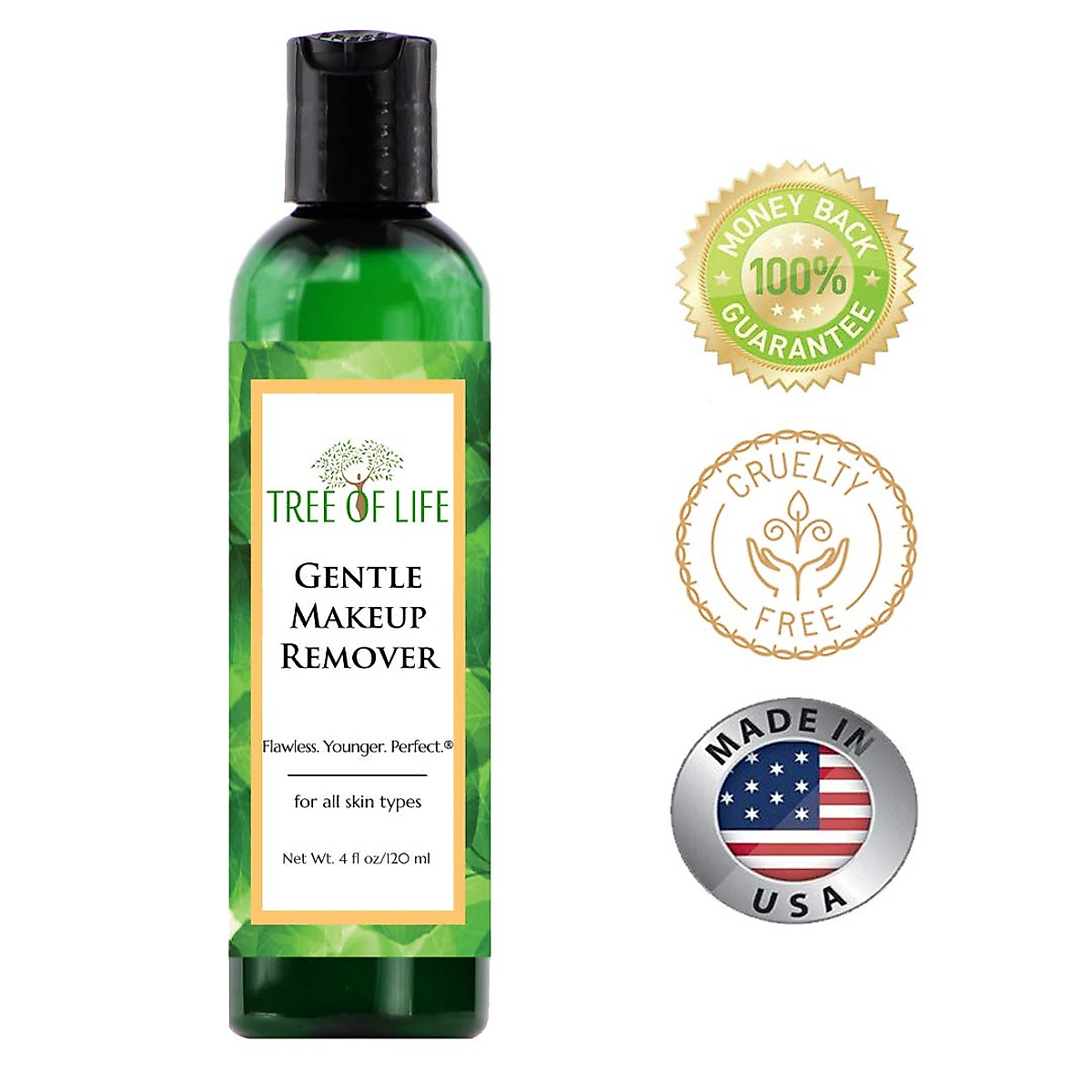 Tree of Life Gentle Makeup Remover for Face and Eye Area, 4 Fl Oz