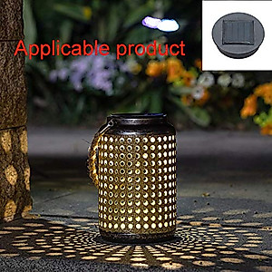 Solar-Lantern Waterproof Lights Replacement Top - Garden Decor Outdoor Lighting Decorative Patio Lighting Solar Replacement Top (Warm White, 2 Pack)…