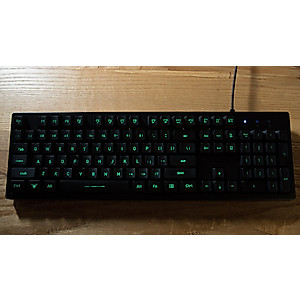 Fenek Mother Membrane Water-Resistant Gaming Keyboard - 7 Color LED