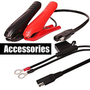 MOTOPOWER MP00205C 12V 800mA Automatic Battery Charger, Battery Maintainer, Trickle Charger, and Battery Desulfator