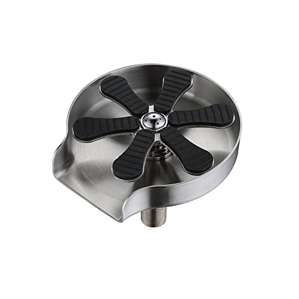 HAMOLER Bottle Washer for Sink Brushed Nickel Kitchen Sink Glass Rinser Baby Cup Rinser Faucet Glass Cup Sprayer Stainless Steel Bottle and Cup Rinser For Sink