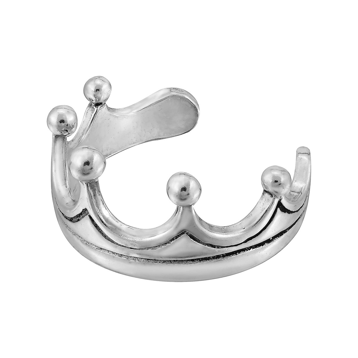 AeraVida Princess-Perfect Tiara Royal Crown .925 Sterling Silver Pinky or Toe Ring