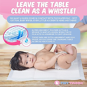 Disposable Changing Pads for Baby (54 Pack) - Super Soft, Ultra Absorbent & Waterproof Large Diaper Changing Pad Liners - Baby Changing Pad Cover & Bed Pads
