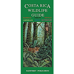 Costa Rica Wildlife Guide (Laminated Foldout Pocket Field Guide) (English and Spanish Edition)