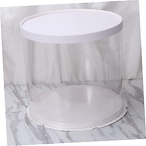 Baluue 2pcs Box Bakery Boxes Material Round Cake Storage Cake Packaging Box for Party Home
