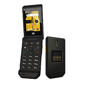 Cat S22 Flip (16GB) 2.8" Touchscreen, Android 11, IP68 Water Resistant, 4G LTE (T-Mobile) (Black)