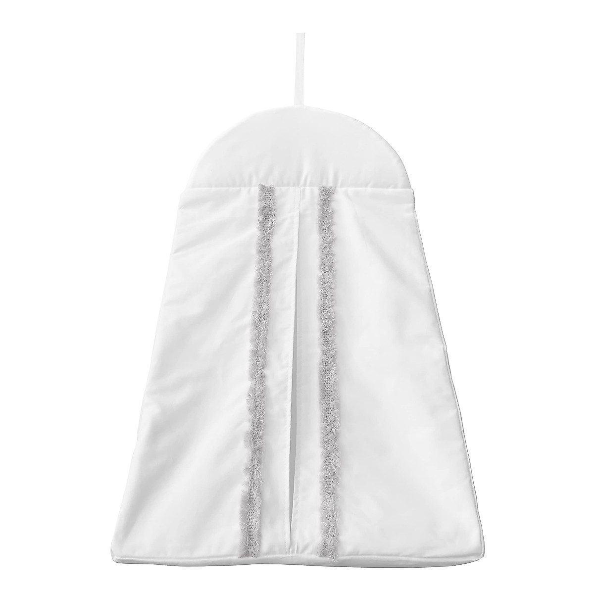 Sweet Jojo Designs Boho Bohemian Baby Boy Girl Nursery Crib Bedding Set - 4 pieces - Grey White Farmhouse Shabby Chic Designer Modern Minimalist Gray Tuft Tufted Tassel Fringe Macrame Cotton Neutral