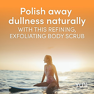 YUNI Beauty Face & Body Scrub (4oz) Glow with the Flow Exfoliating Wash for Glowing Skin - Exfoliate & Energize - Improve Dry, Dull Skin - All Natural, Paraben-Free, Cruelty-Free
