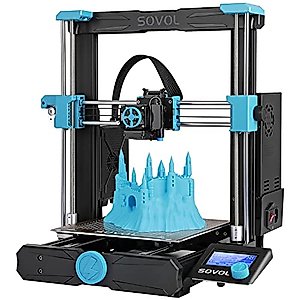 Sovol SV06 3D Printer Open Source with All Metal Hotend Planetary Dual Gear Direct Drive Extruder 25-Point Auto Leveling PEI Build Plate 32 Bit Silent Board Printing Size 8.66x8.66x9.84 inch