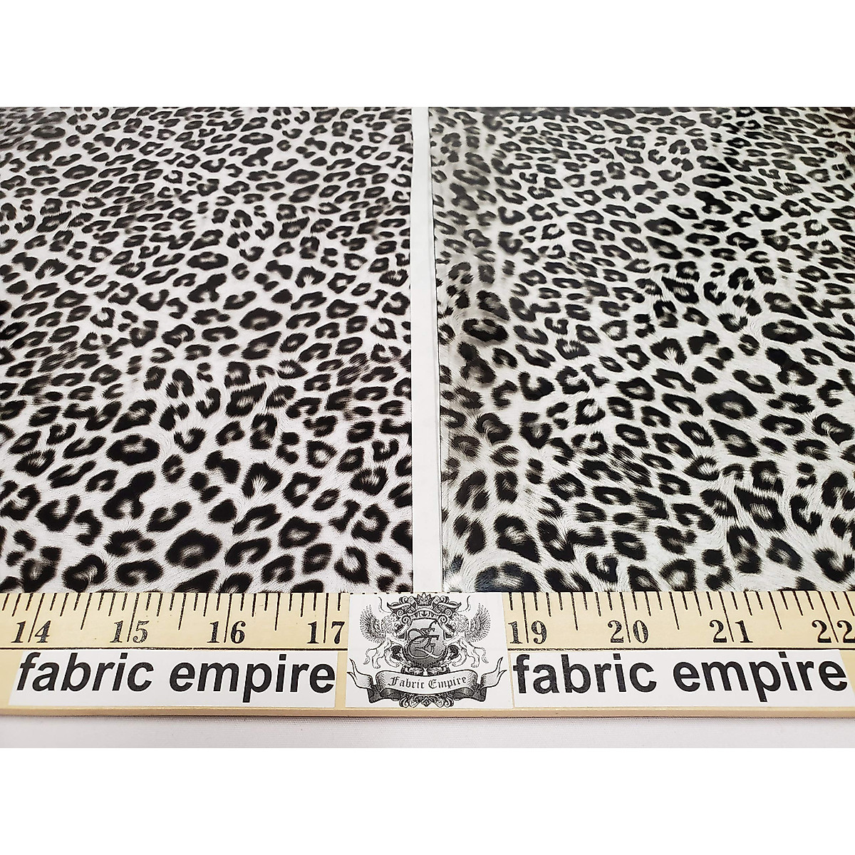 Transparent Leopard Animal Print Plastic Vinyl Upholstery Fabric / 30 Gauge / 54" Wide/Sold by The Yard (Clear)