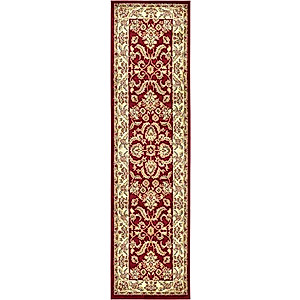 Unique Loom Voyage Collection Traditional Oriental Classic Intricate Design Area Rug (2' 7 x 10' 0 Runner, Red/Tan)