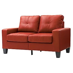 Glory Furniture Newbury Modular Loveseat Red