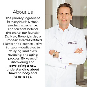 Hush & Hush DeeplyRooted Shampoo - Luxurious Sulfate Free Exfoliating Shampoo - Strengthens Thin, Brittle, & Aging Hair - 200 ML/6.8 Fl Oz