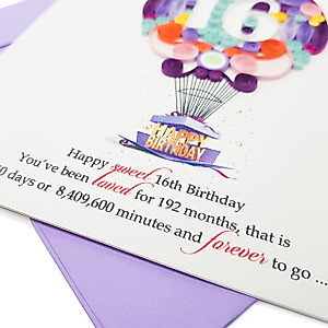 TAMAWire 100th Birthday Quilling Card, Happy Birthday, Blank Inside