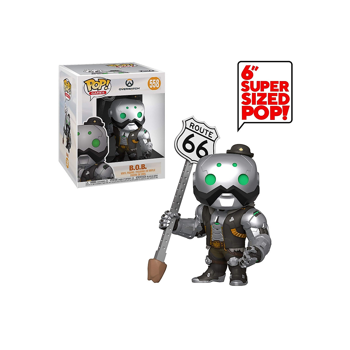Funko Pop! Games: Overwatch - B.O.B 6", Multicolor