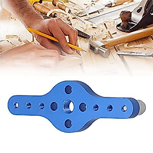 Self Centering Dowelling Jig, Dowel Jig, Anodized Appearance Precise Fast Self Center Dowel Jig Kit for Woodworking DIY Aluminum Alloy, Hole, Tools