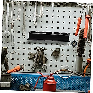 Garneck 1 Set Handheld Tool Holder Tools Organizer for Tool Electric Drill Storage Rack Tool Holder Tool Room Supplies Garage Storage Rack Power Tool Organizer Metal Black