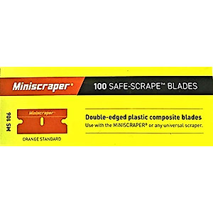 Plastic Razor Scraper Blades (2 Pack) Double Edge